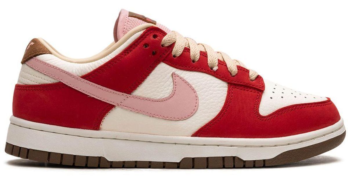 Nike Dunk Low "Bacon" Sneakers in Red | Lyst