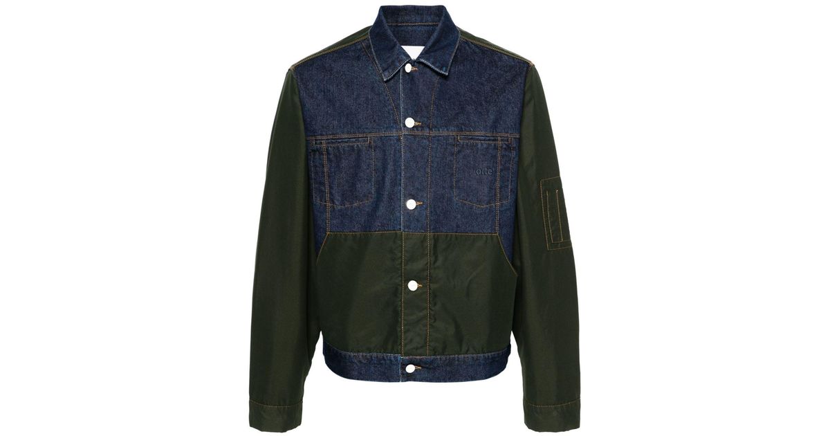 Arte' Jones Panelled Denim Jacket in Blue for Men | Lyst UK