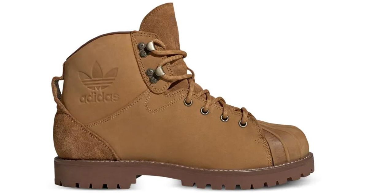 adidas Superstar Boots in Brown for Men | Lyst UK