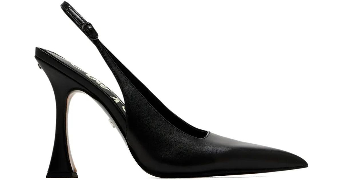 Sam Edelman 105Mm Odette Slingback Pumps in Black | Lyst