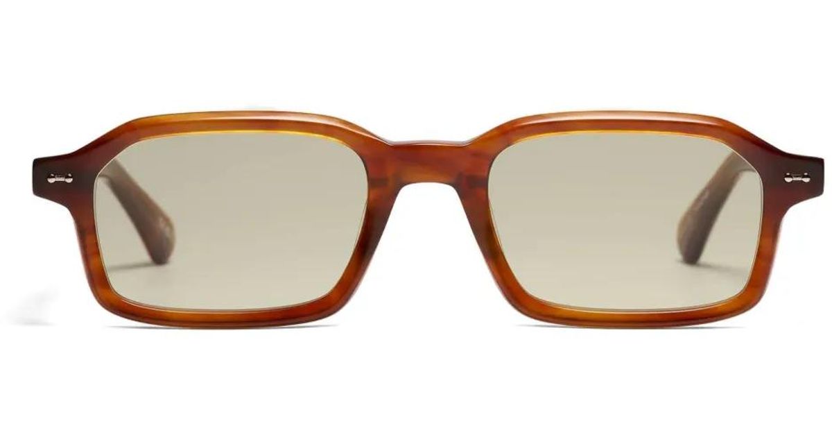 Peter & May Walk Rectangle-Frame Sunglasses in Brown | Lyst UK