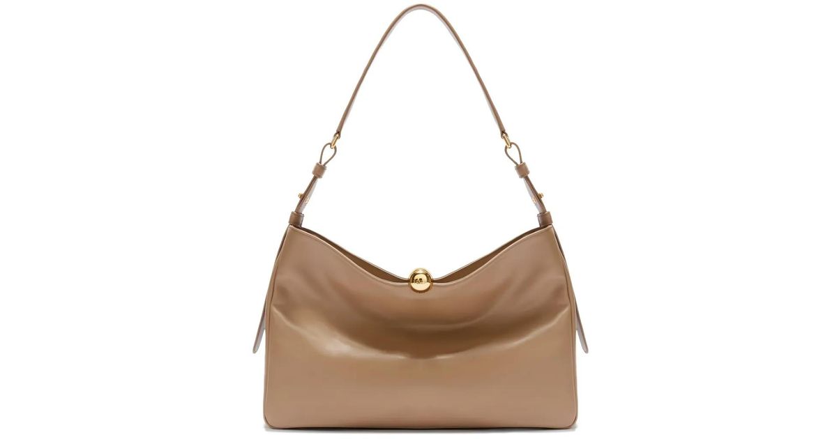 Furla Sfera Soft L Shoulder Bag in Natural | Lyst UK