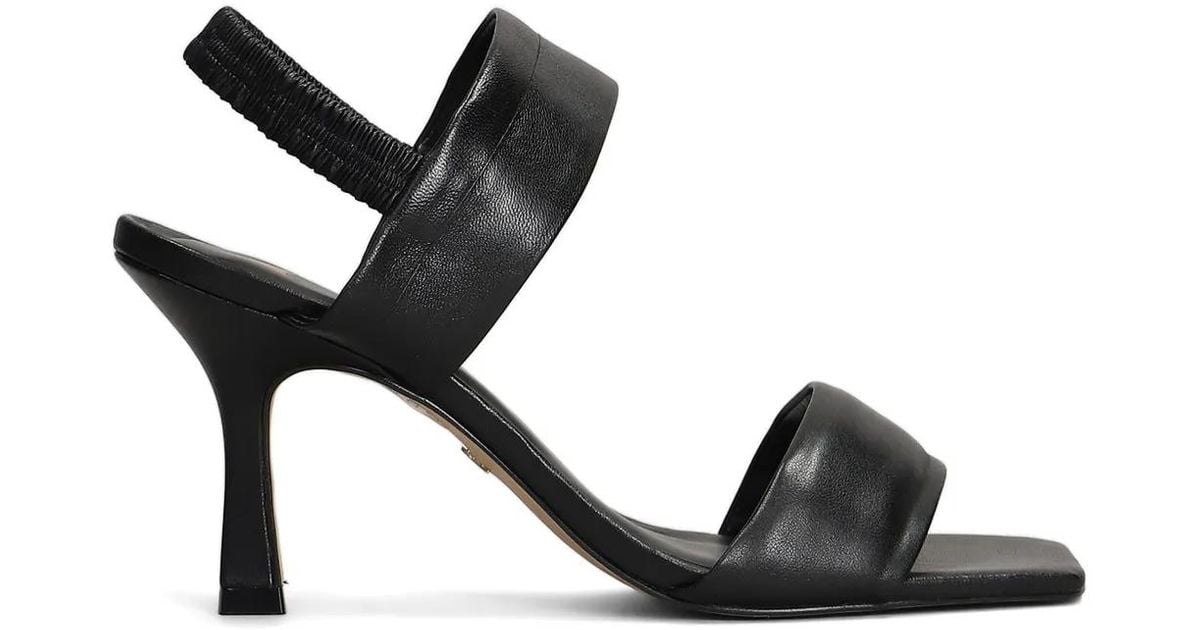Carrano 90Mm Leather Sandals in Black | Lyst