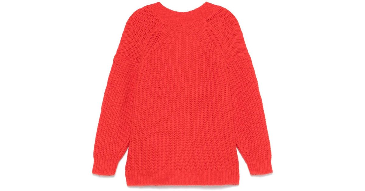 Ba&sh Baba Cardigan in Red | Lyst