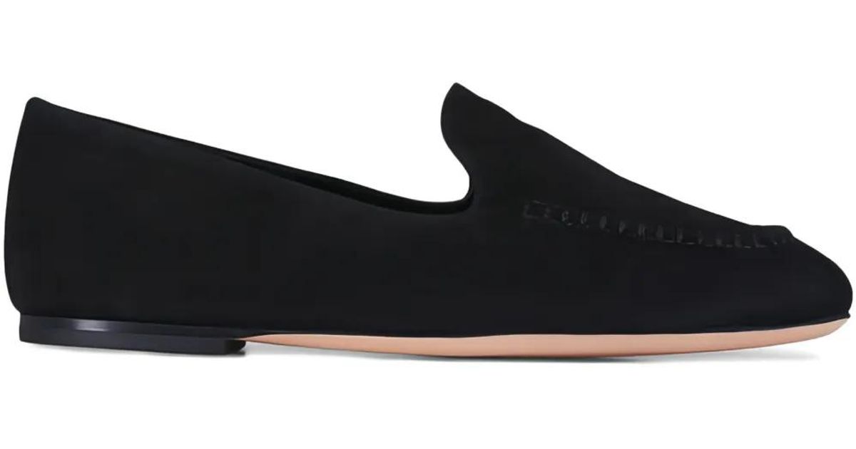 Agl Attilio Giusti Leombruni Amelia Suede Loafers in Black | Lyst UK