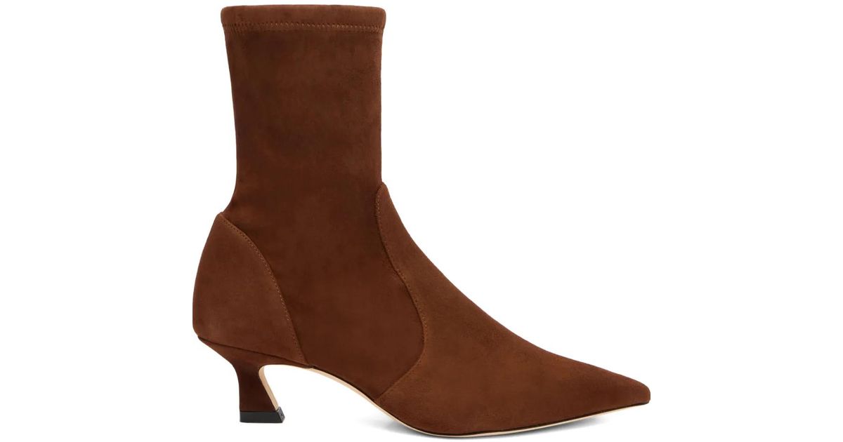 Stuart Weitzman 50Mm Vinnie Boots in Brown | Lyst