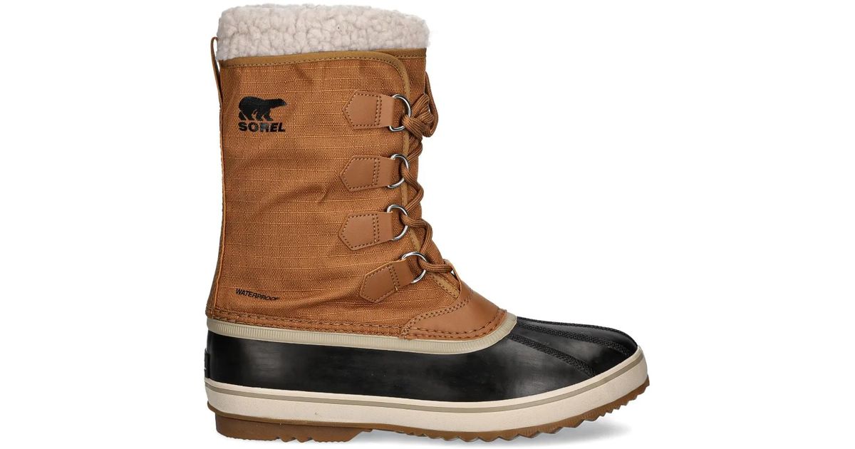 Sorel 1964 Pac Faux Shearling-Lined Boots in Brown for Men | Lyst