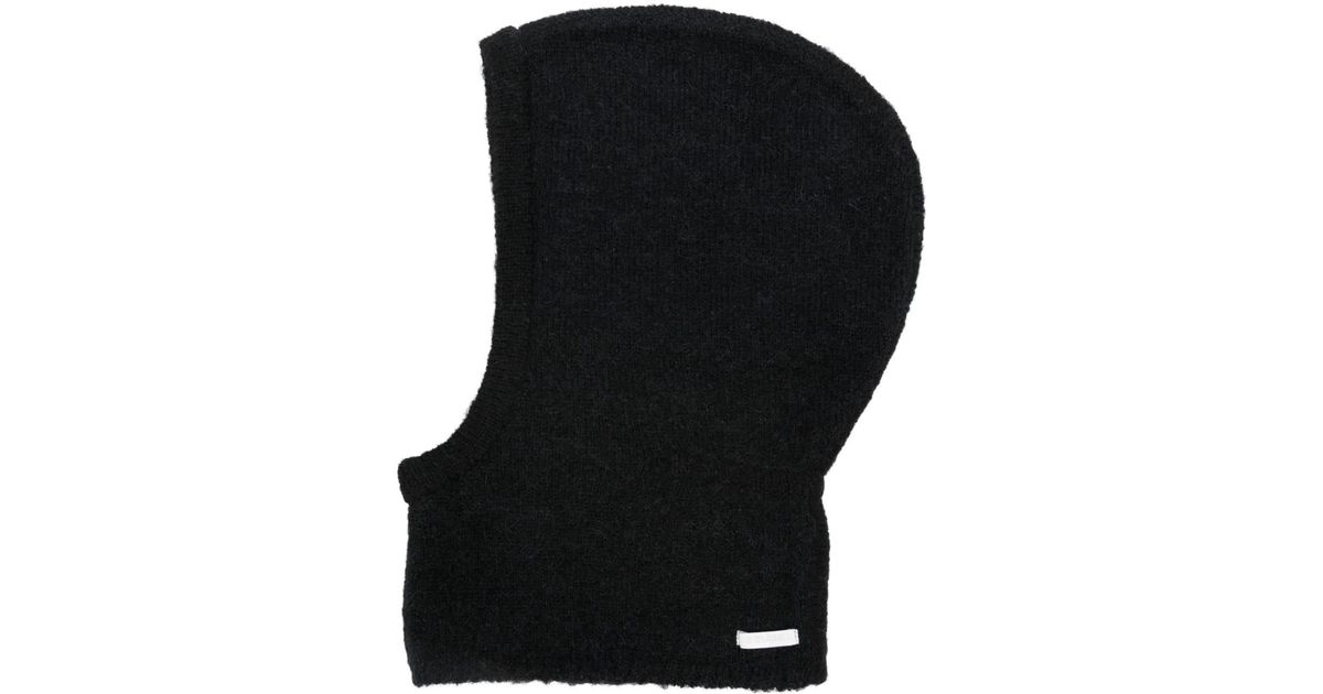 Low Classic Brushed-Effect Balaclava in Black | Lyst UK