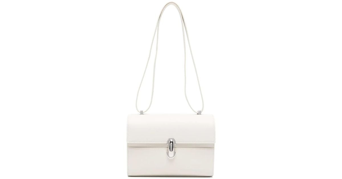 SAVETTE Symmetry 19 Cross Body Bag in White | Lyst