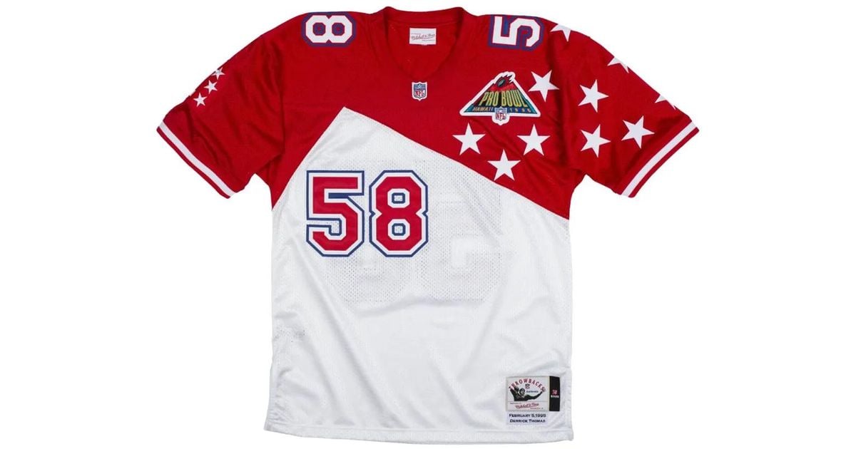 Mitchell & Ness "Nfl Afc 94 Derrick Thomas" Authentic Jersey in Red for ...