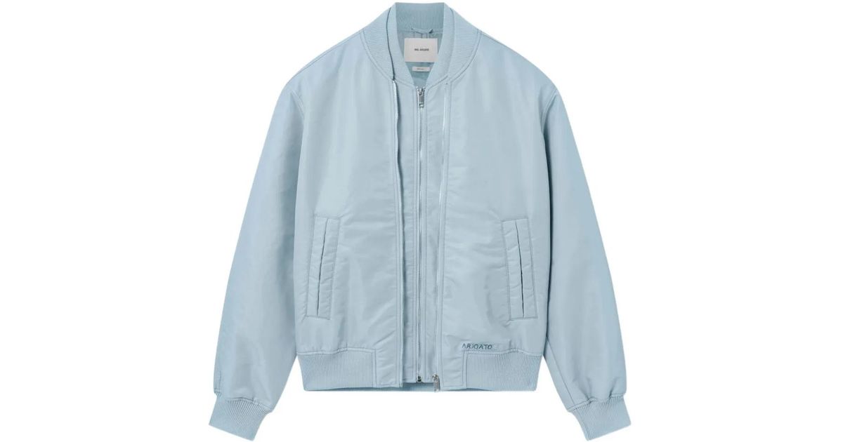 Axel Arigato Pen Layered Bomber Jacket in Blue for Men | Lyst