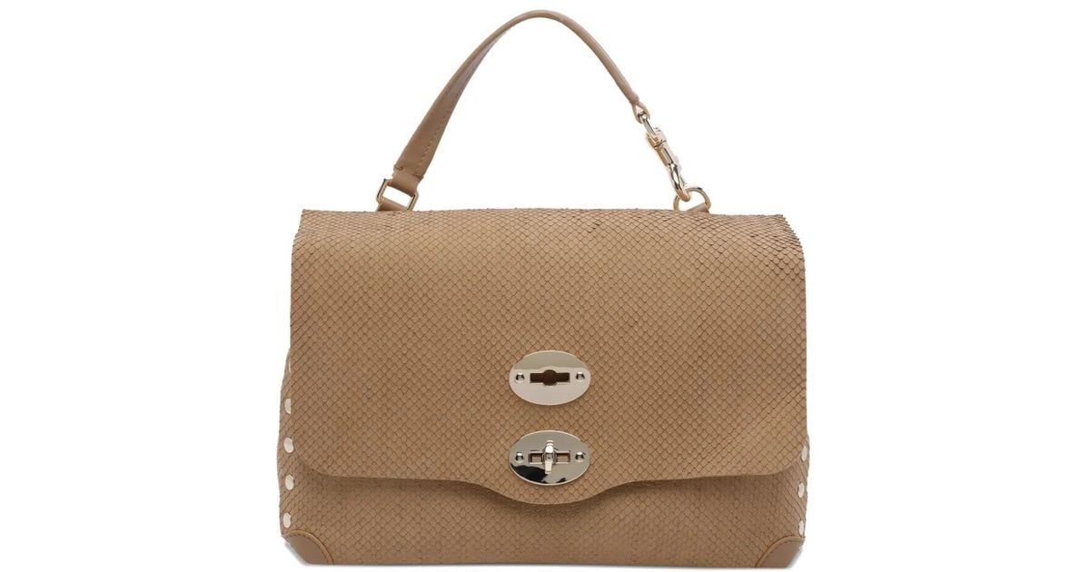 Zanellato Amoretto Postina Turn-Lock Shoulder Bag in Brown | Lyst UK