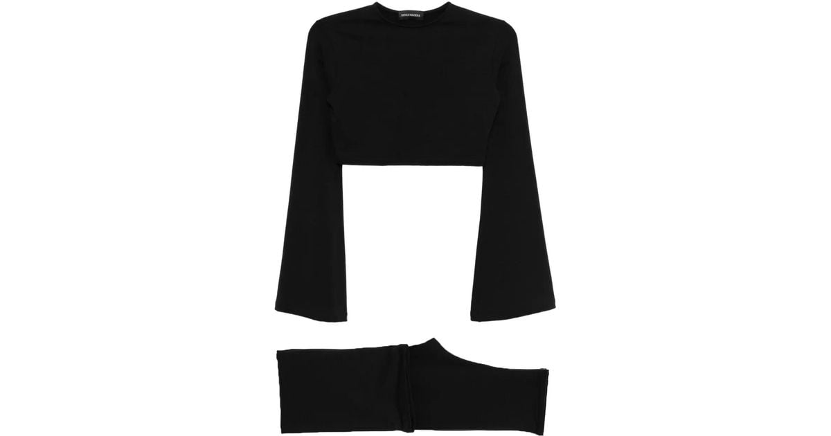 Xenia Magera Jersey Set in Black | Lyst