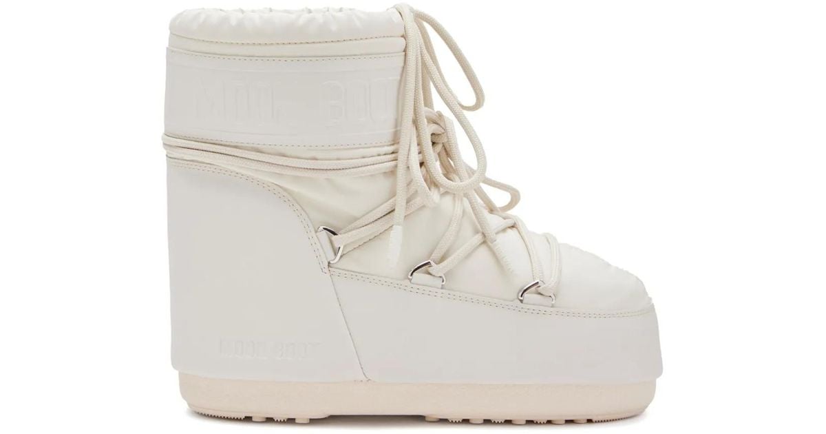 Moon Boot Icon Low Boots in White for Men | Lyst