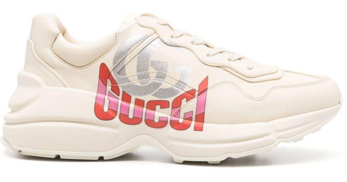 Gucci Double-G Sneakers in Pink | Lyst