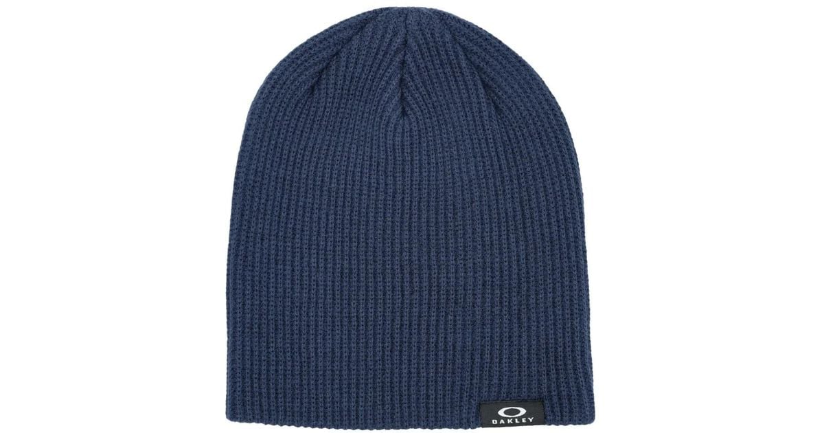Oakley Back Bone Beanie Hat in Blue for Men | Lyst UK
