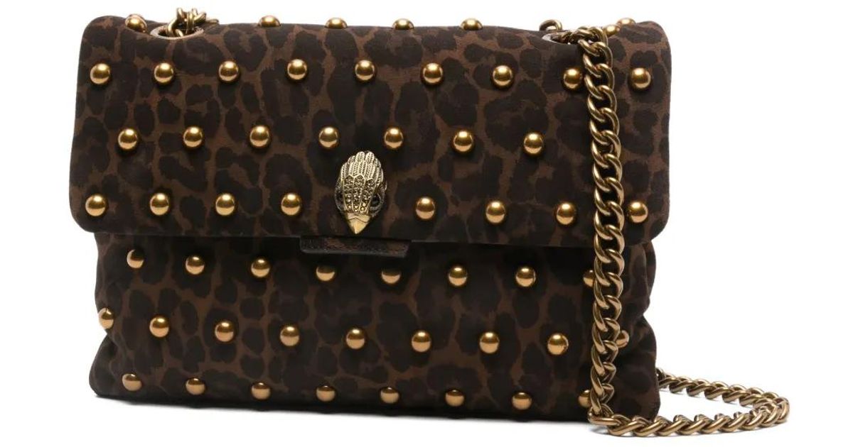 Kurt Geiger Animal-Print Shoulder Bag in Black | Lyst UK