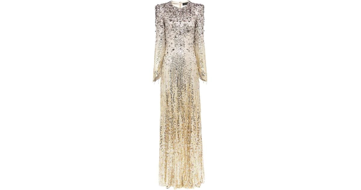Jenny Packham Phara Dress in Natural | Lyst