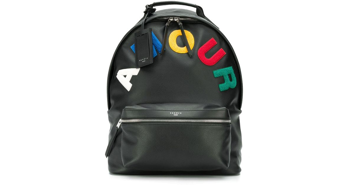 Sandro Amour Backpack in Black for Men | Lyst