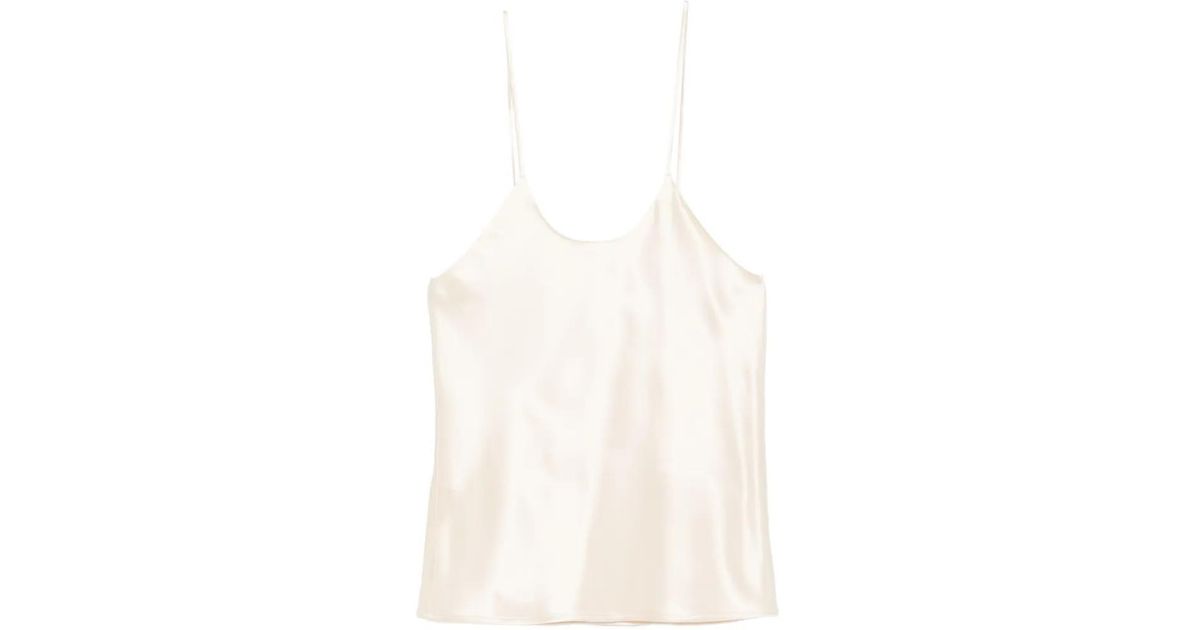 AYA MUSE Spaghetti-Strap Top in White | Lyst UK