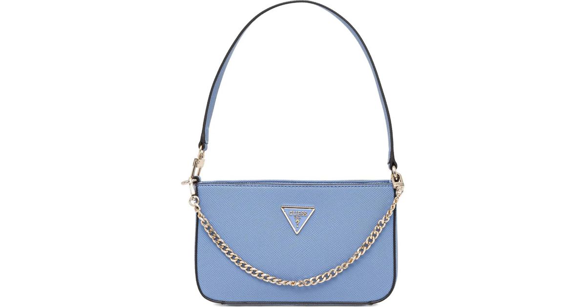Guess Mini Noelle Tote Bag in Blue | Lyst