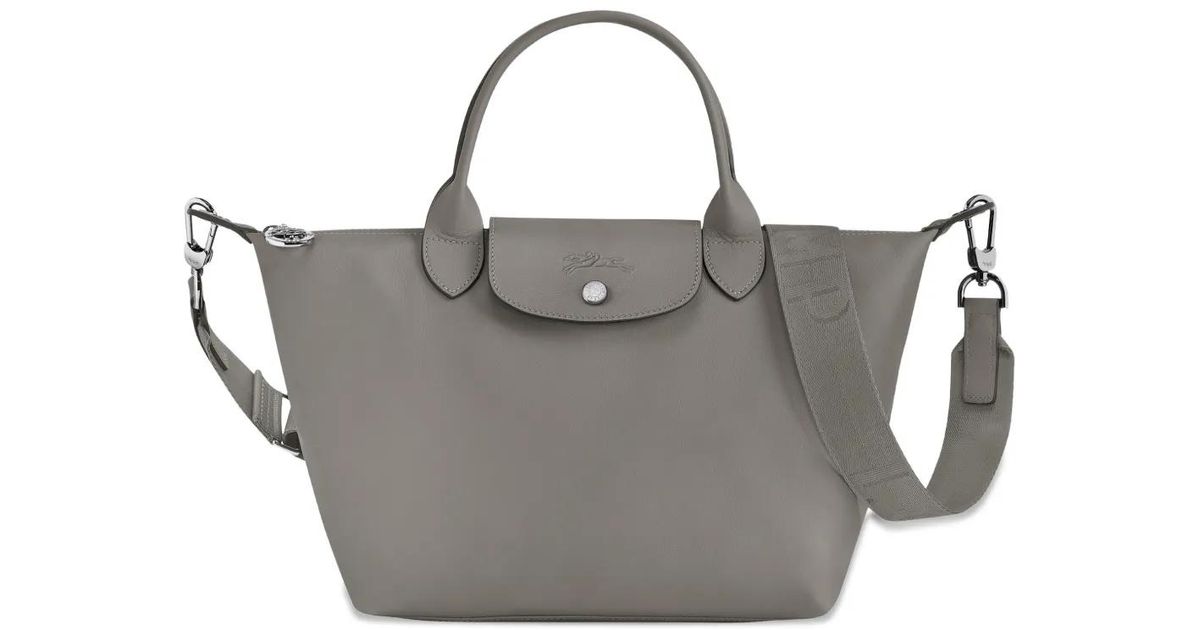 Longchamp Le Pliage Xtra S Top Handle Bag in Gray | Lyst