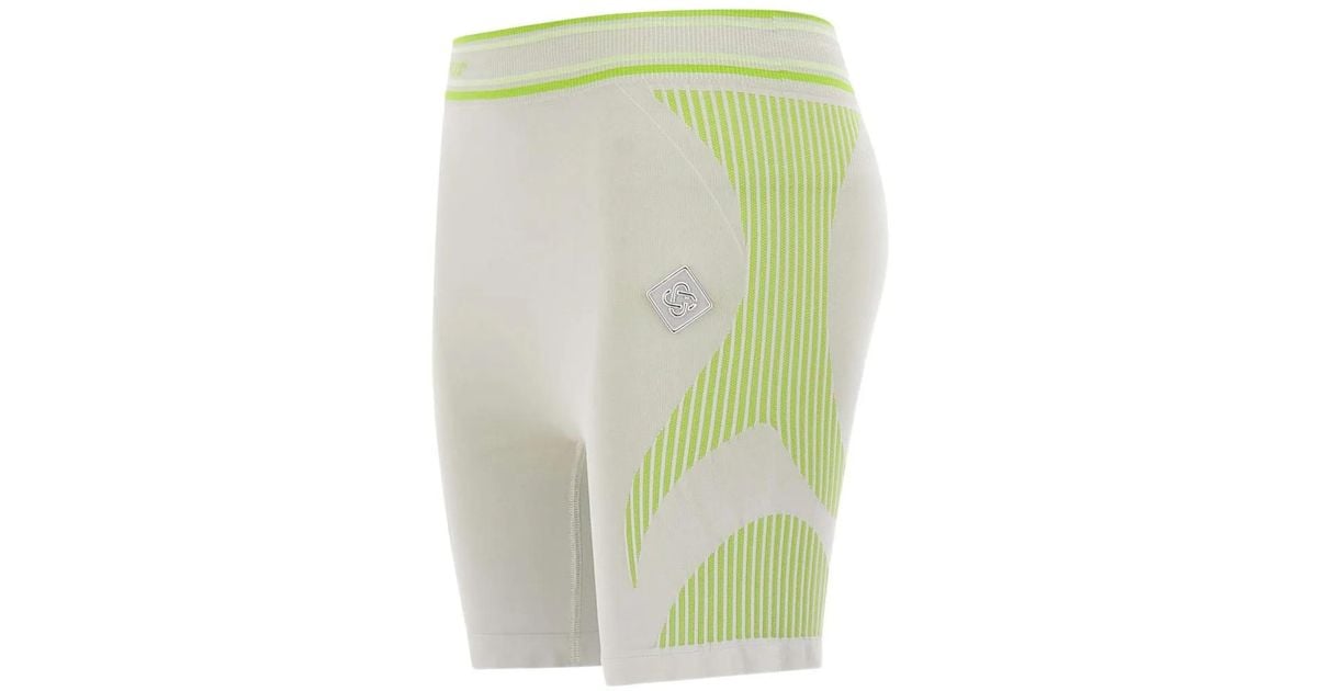 CASABLANCA Logo-Detail Shorts in Green | Lyst UK