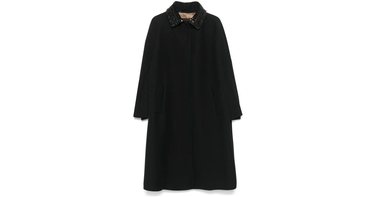 Max Mara Faraday Coat in Black | Lyst