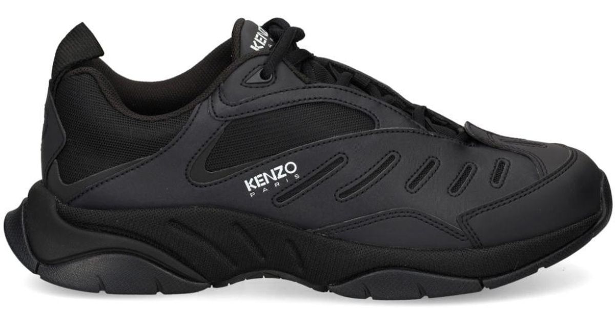 KENZO Logo Trainers in Black for Men | Lyst