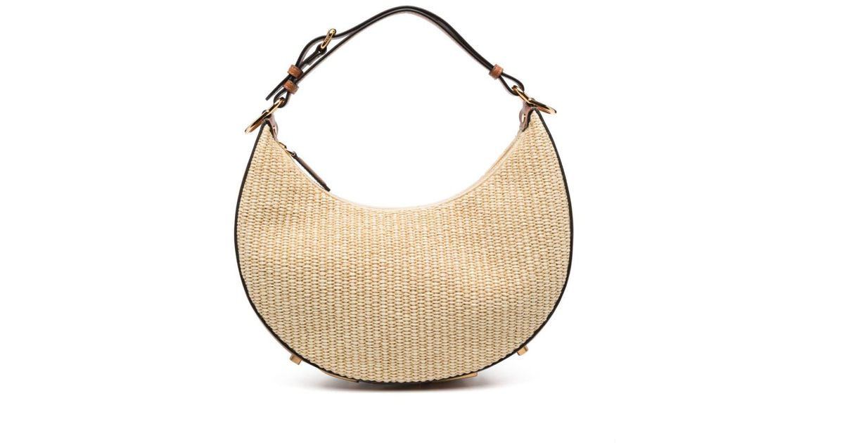 Fendi Small Graphy Interwoven Bag in Natural | Lyst