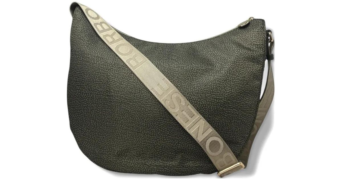 Borbonese Medium Cross Body Bag in Grey | Lyst UK