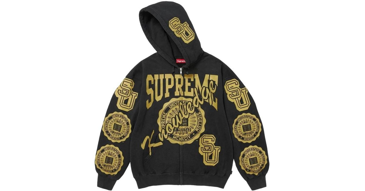Supreme Knowledge Zip-Up Hoodie in Green for Men | Lyst UK