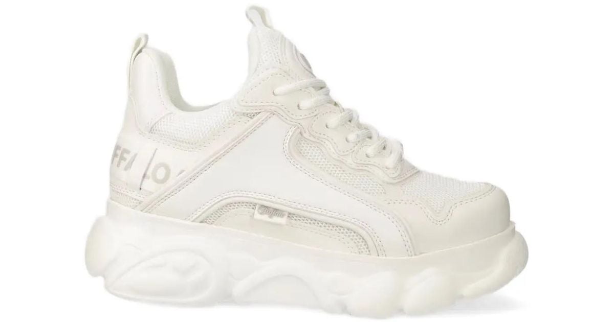 Buffalo Chunky-Sole Mesh Sneakers in White | Lyst UK