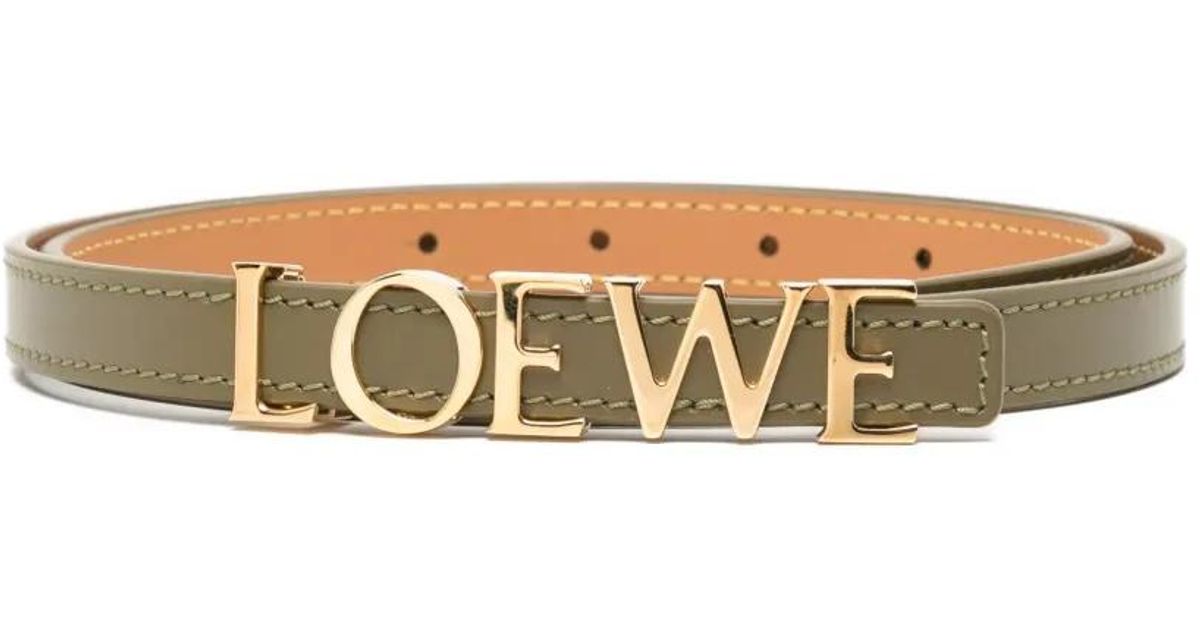 Loewe Bold-Logo Belt in White | Lyst UK