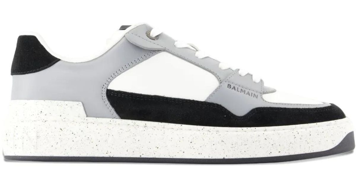 Balmain B-Court Flip Sneakers in White for Men | Lyst UK