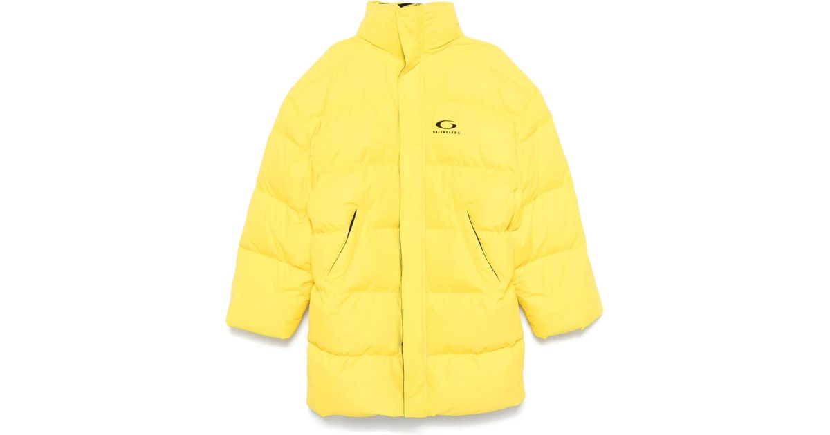Balenciaga Padded Coat in Yellow | Lyst