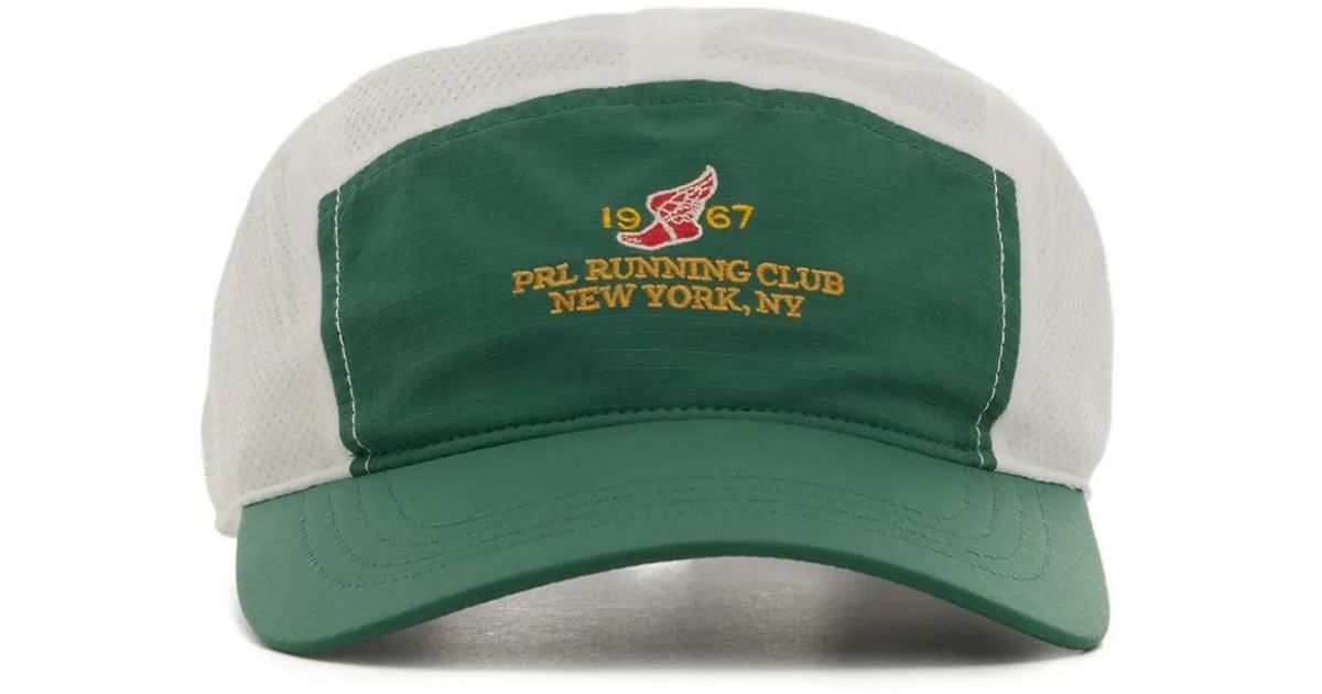 Polo Ralph Lauren Mesh-Panelled Cap in Green for Men | Lyst