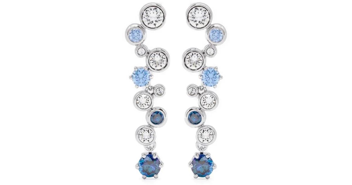Swarovski Constella Drop Earrings in White | Lyst