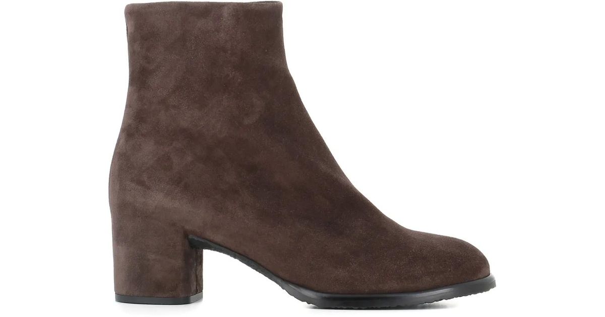 Roberto Del Carlo 55Mm Block-Heel Zip Boots in Brown | Lyst UK