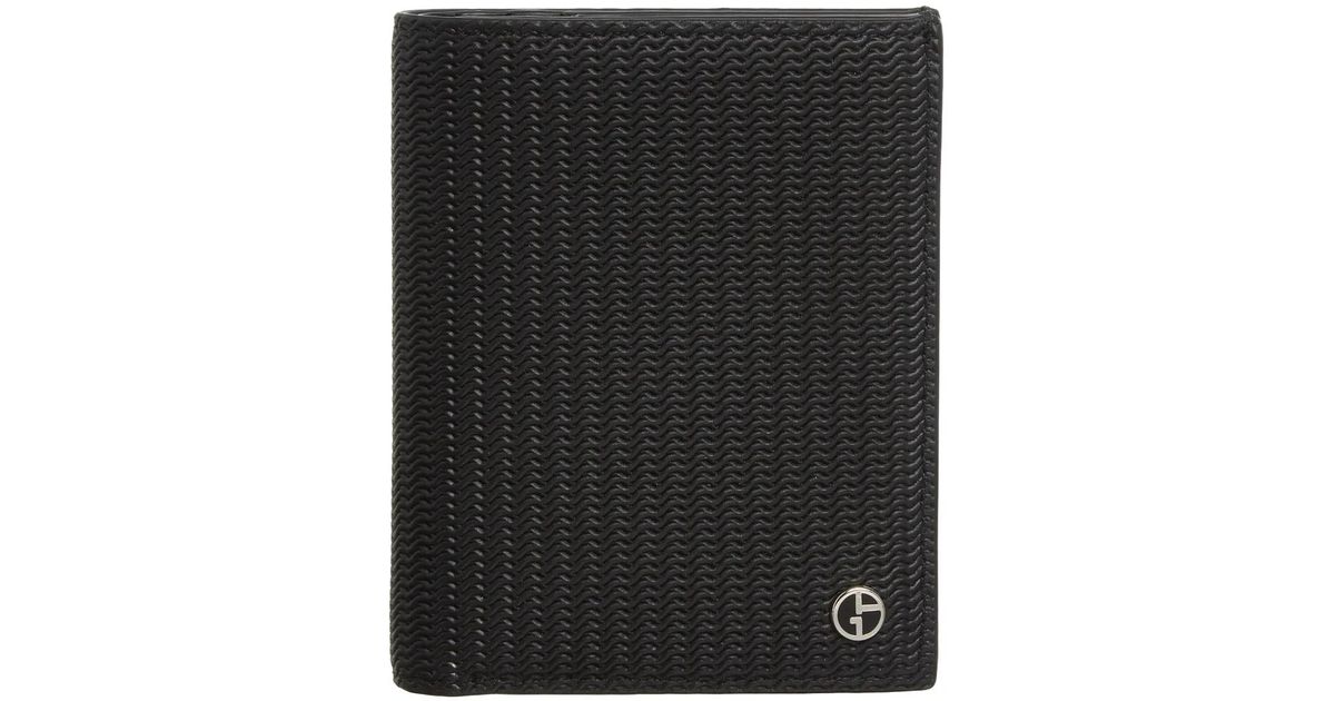 Giorgio Armani Logo-Plaque Cardholder in Black for Men | Lyst UK