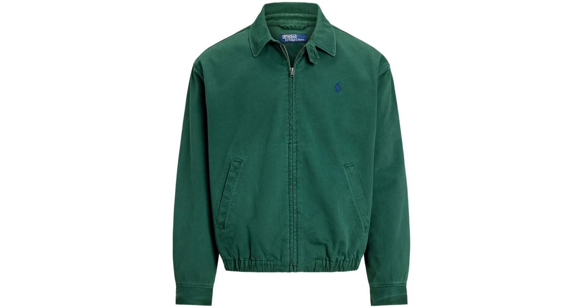 Polo Ralph Lauren The Big Zip-Up Jacket in Green for Men | Lyst UK