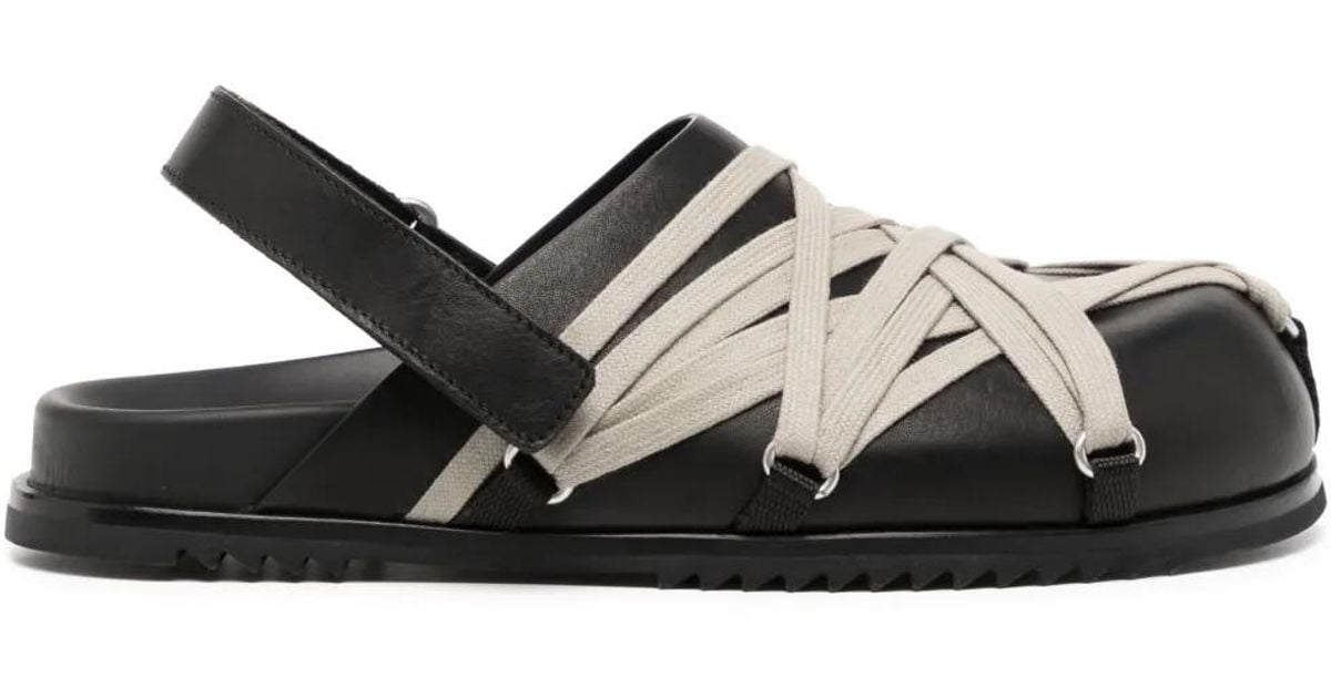 Rick Owens Hollywood Sandal in Black | Lyst
