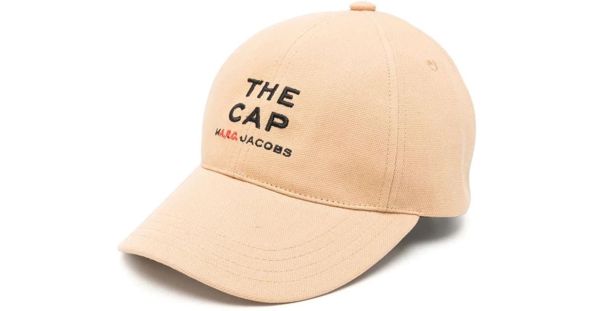 A.P.C. X Marc Jacobs Logo-Embroidered Baseball Cap in Natural | Lyst UK