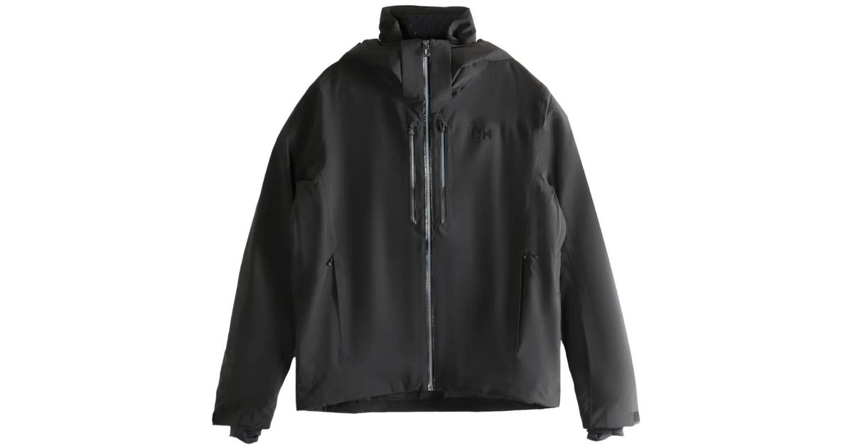 Helly Hansen Alpha Insulated Ski Jacket in Black for Men | Lyst