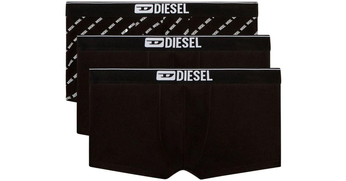 DIESEL Damien Boxers (Pack Of Three) in Black for Men | Lyst