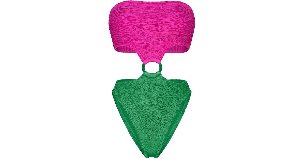 Paramidonna Tanya Swimsuit in Green | Lyst UK