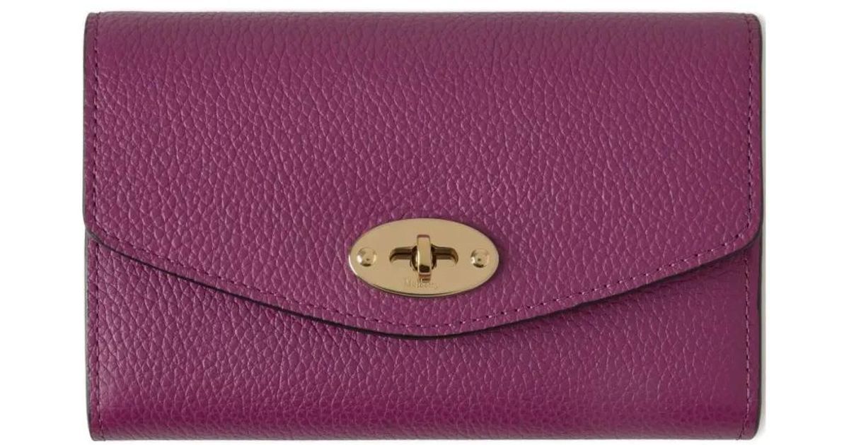 Mulberry Medium Darley Zip-Around Wallet in Purple | Lyst UK