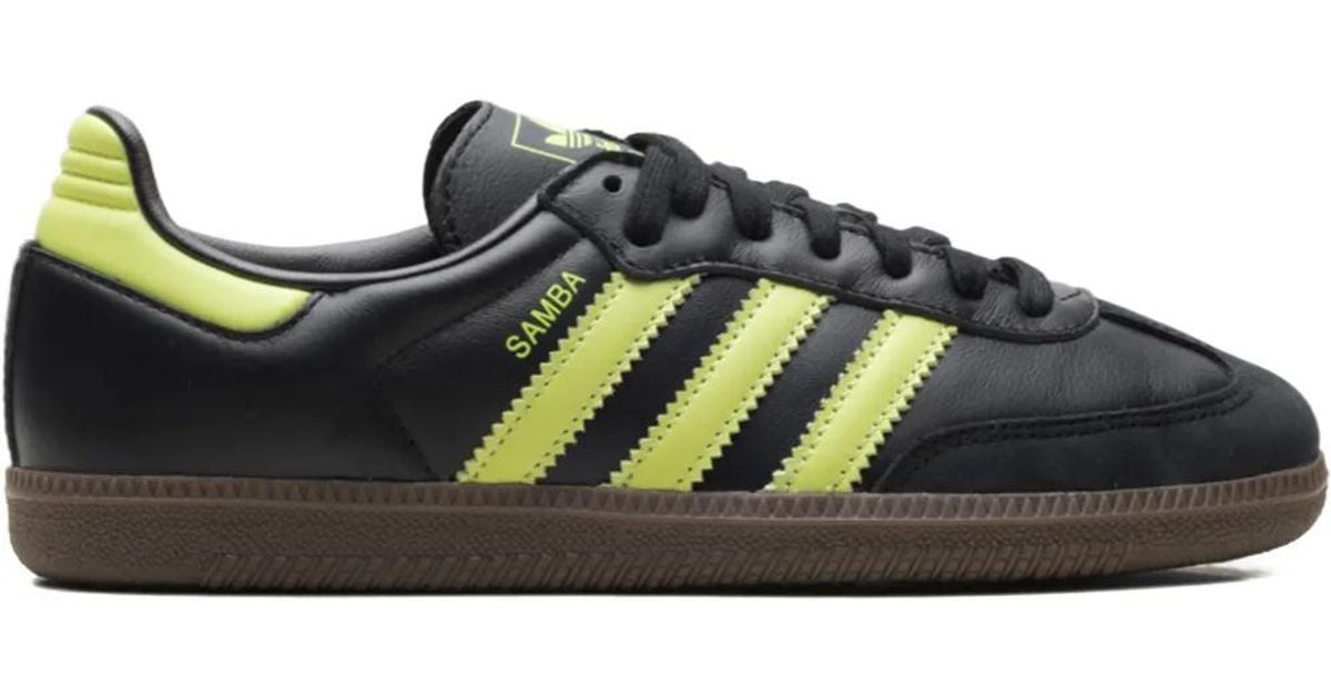 adidas Samba Og Three-Stripe Sneakers in Green | Lyst UK