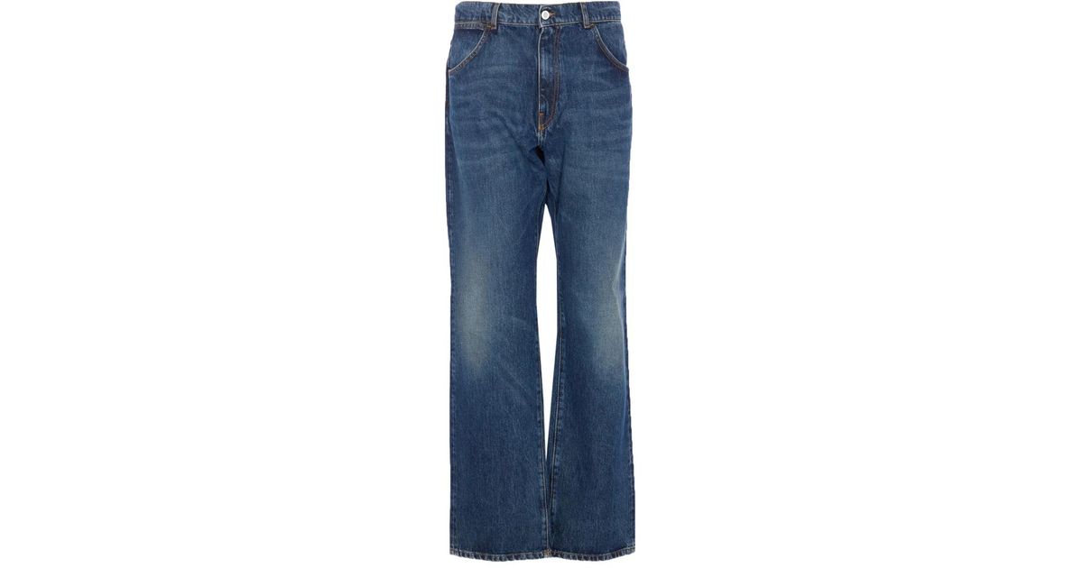AMISH Whiskering-Effect Jeans in Blue for Men | Lyst UK