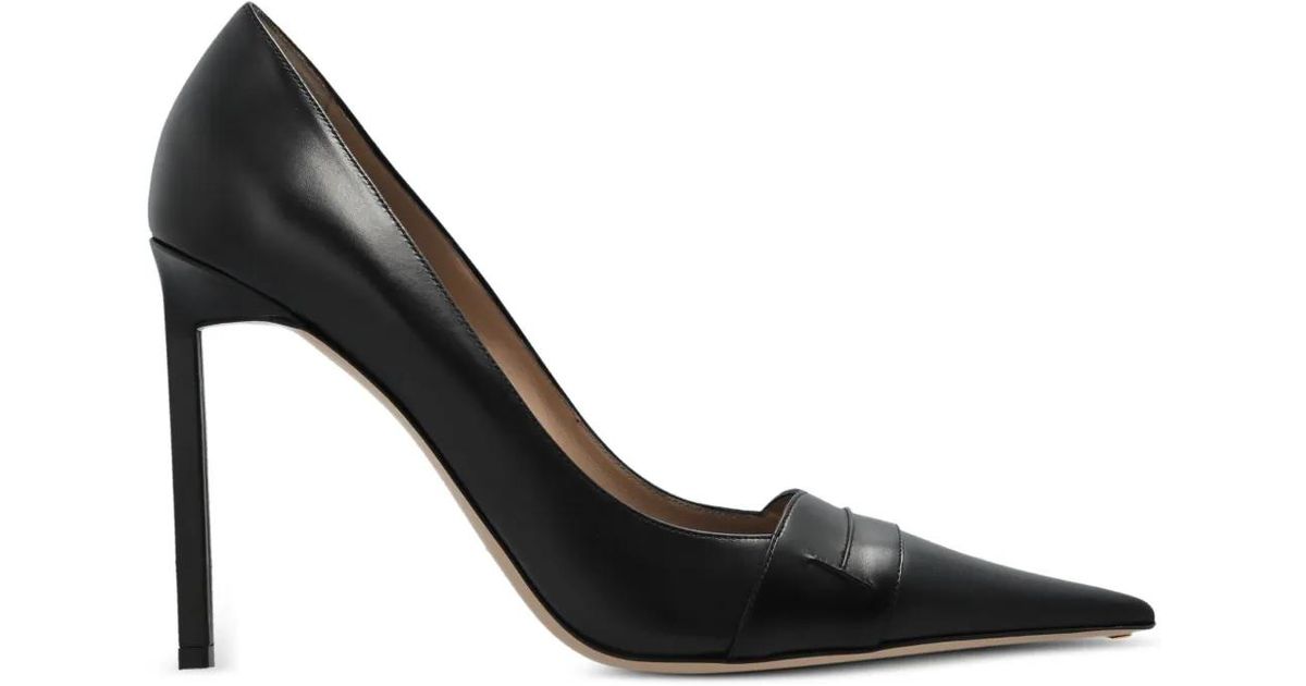 Tom Ford 110Mm Eva Pointed-Toe Leather Pumps in Black | Lyst UK